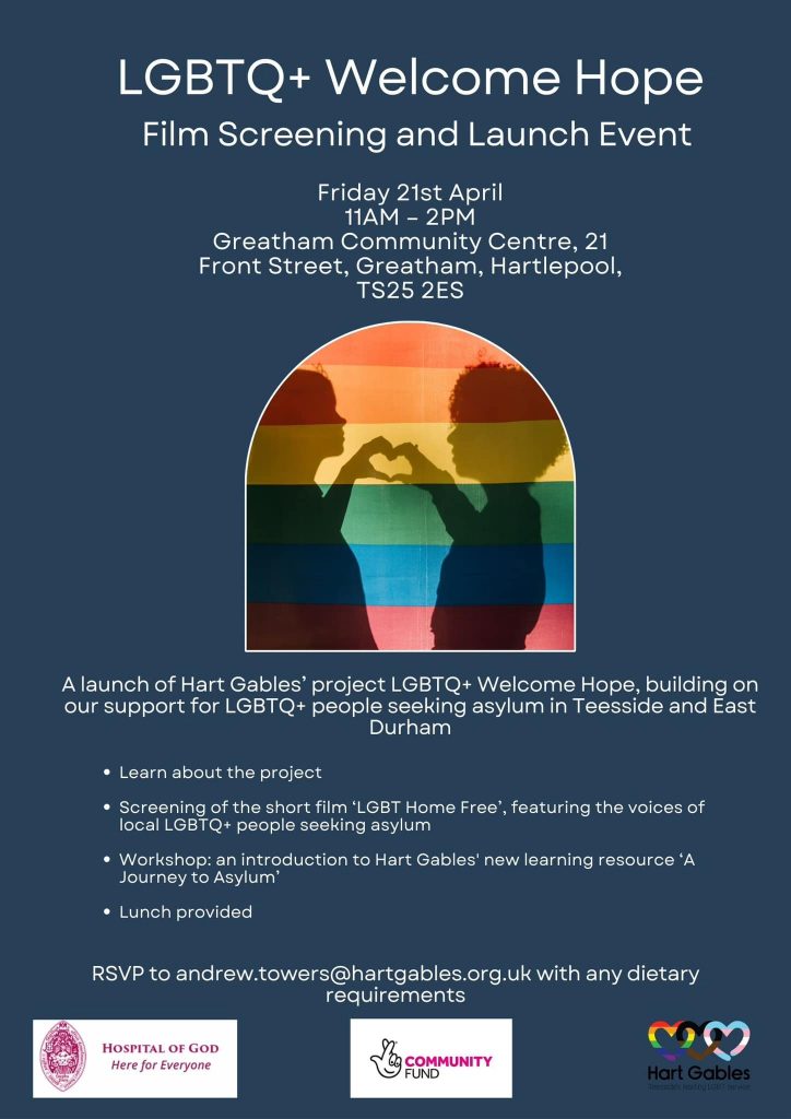 LGBTQ+ Welcome Hope Film Screening and Launch Event - Hart Gables